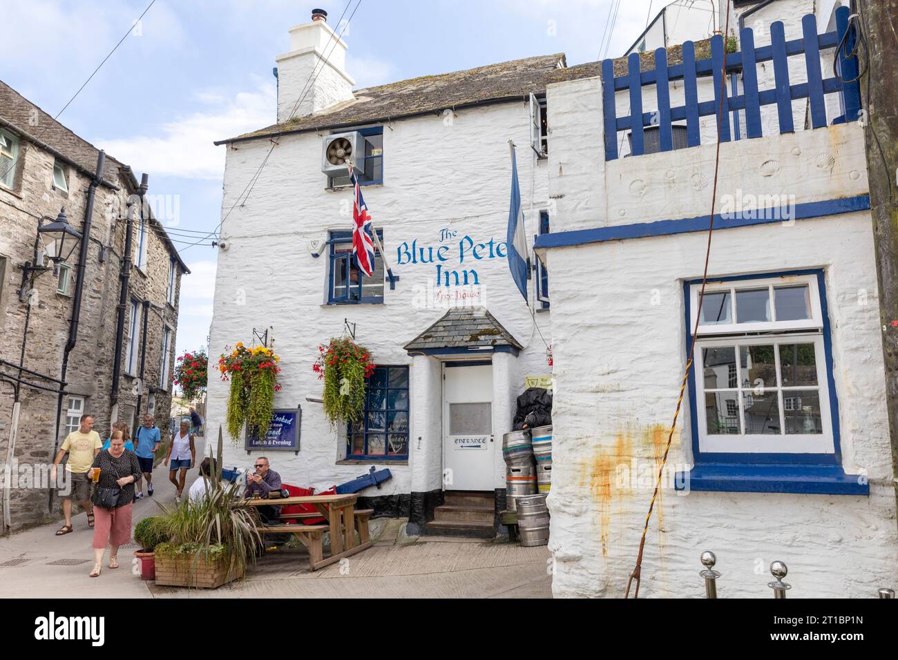 Polperro Cornwall, Blue Peter Inn pub and public house in Polperro ...