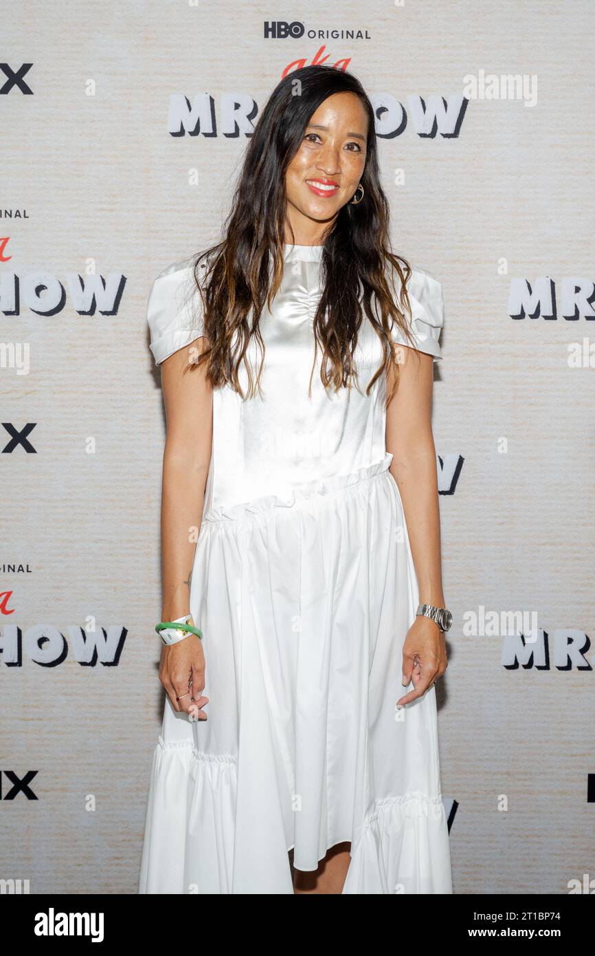 New York, USA. 08th Oct, 2023. Alice Gu attends the world premiere of ...