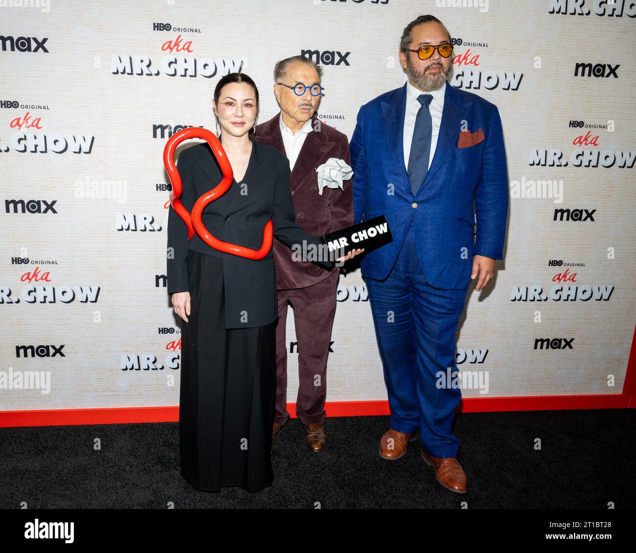 New York, USA. 08th Oct, 2023. China Chow, Michael M Chow, and ...