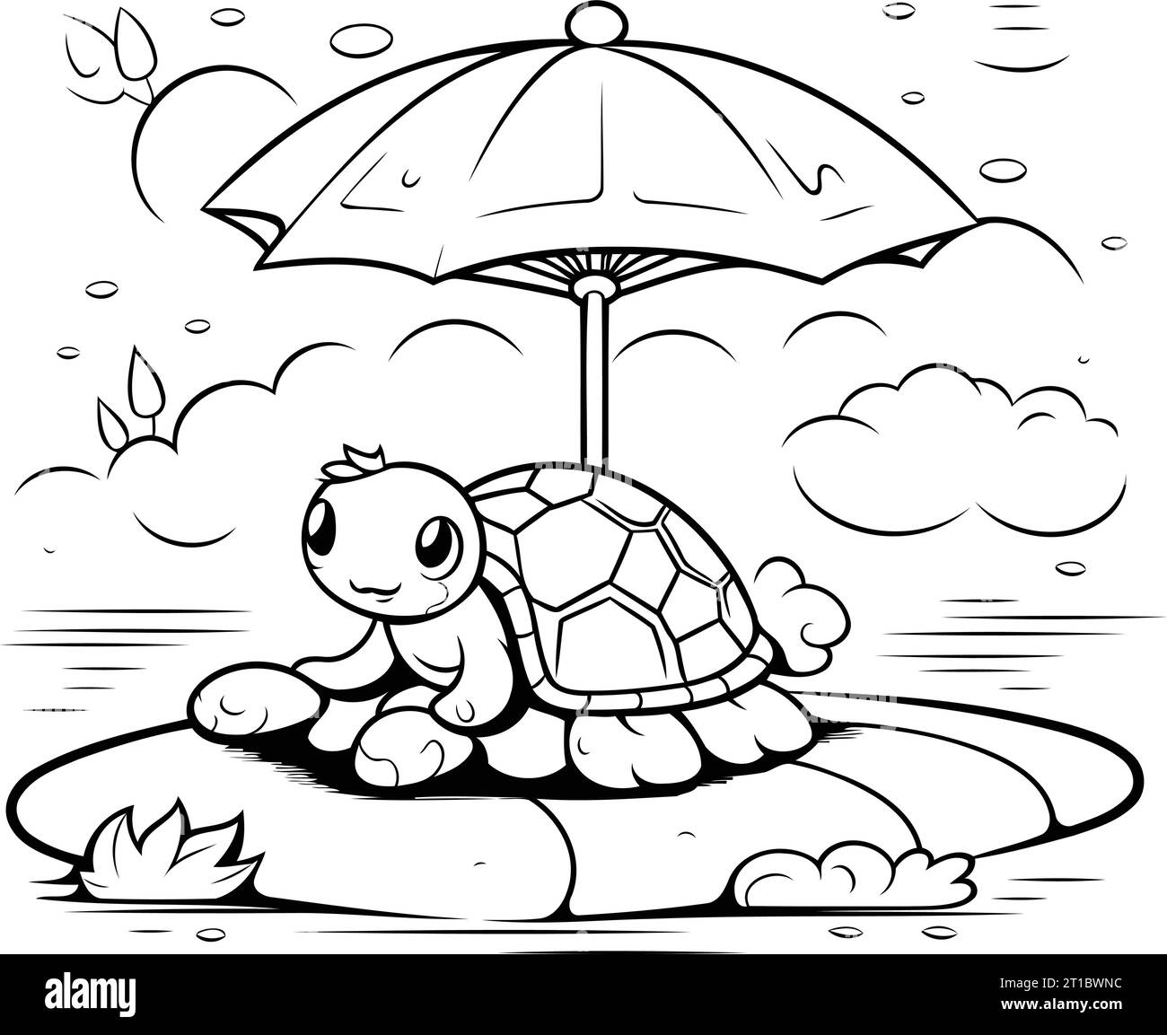 Rainy Day Clip Art Black And White Rainy Day Coloring Page Images