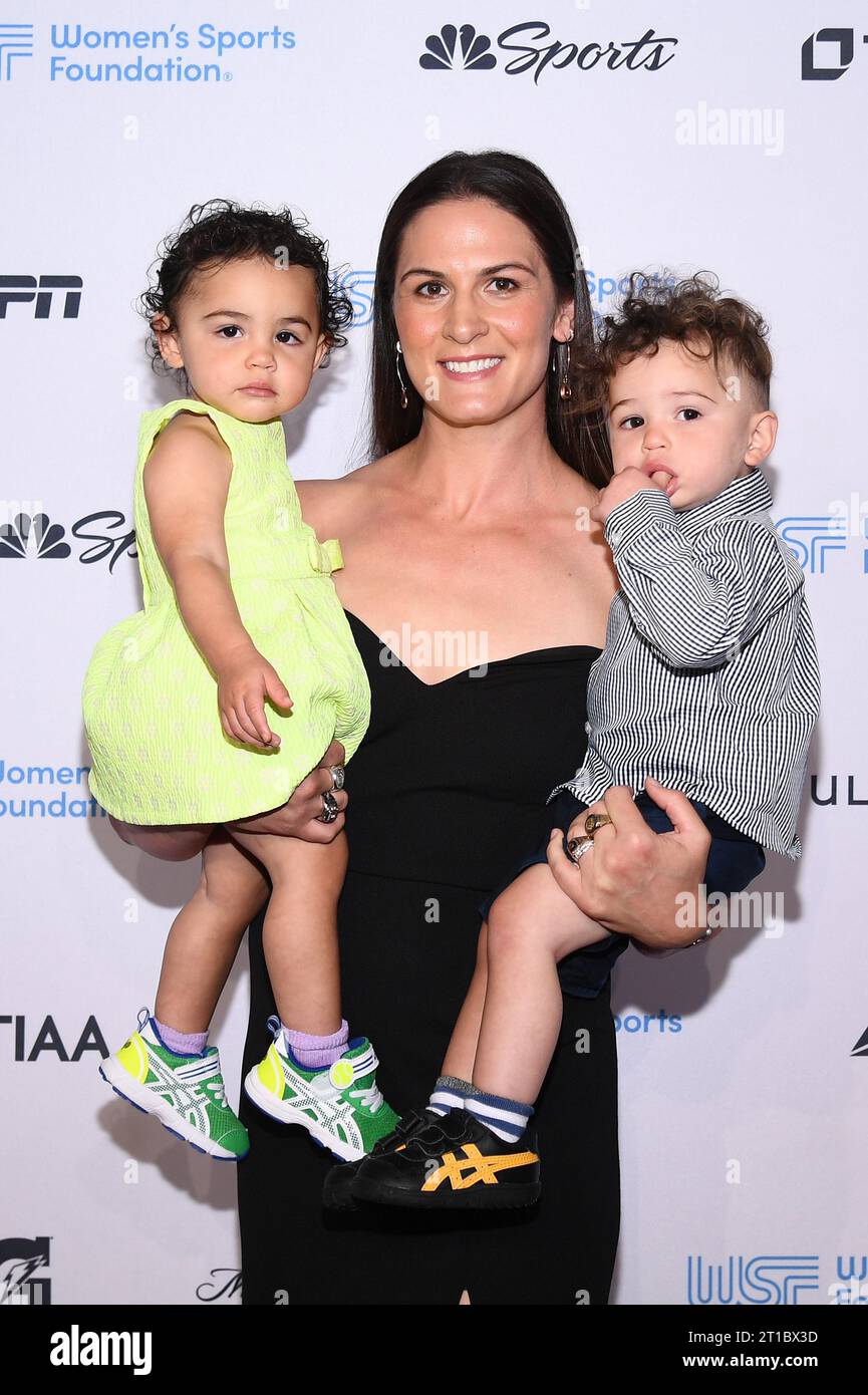 New York, USA. 12th Oct, 2023. Adeline Gray and her children attends ...