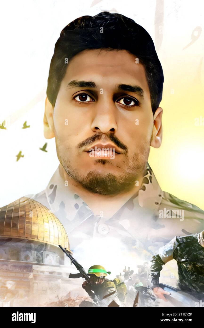 Gaza, Palestine. 13th Oct, 2023. Propaganda poster published by Hamas ...