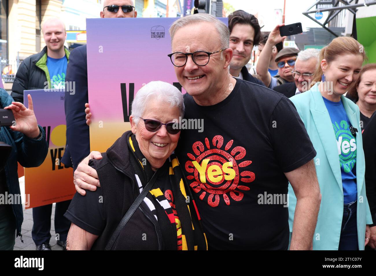 Hobart, Australia. 13th Oct, 2023. Prime Minister Anthony Albanese ...
