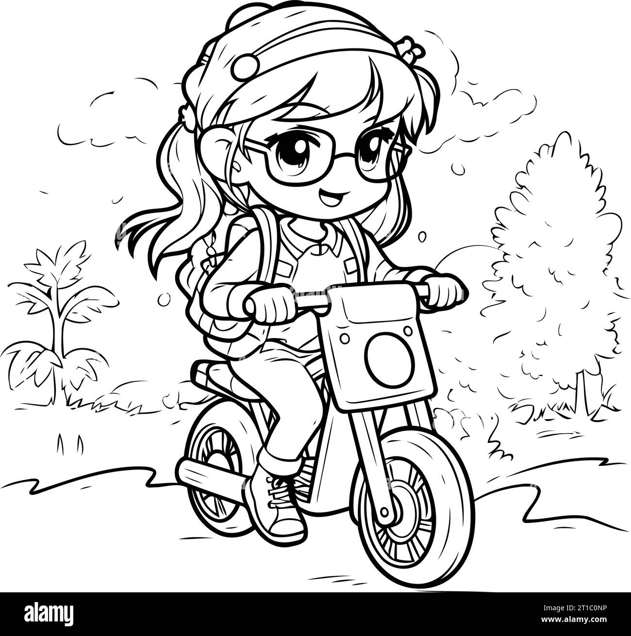 Little biker Stock Vector Images - Alamy