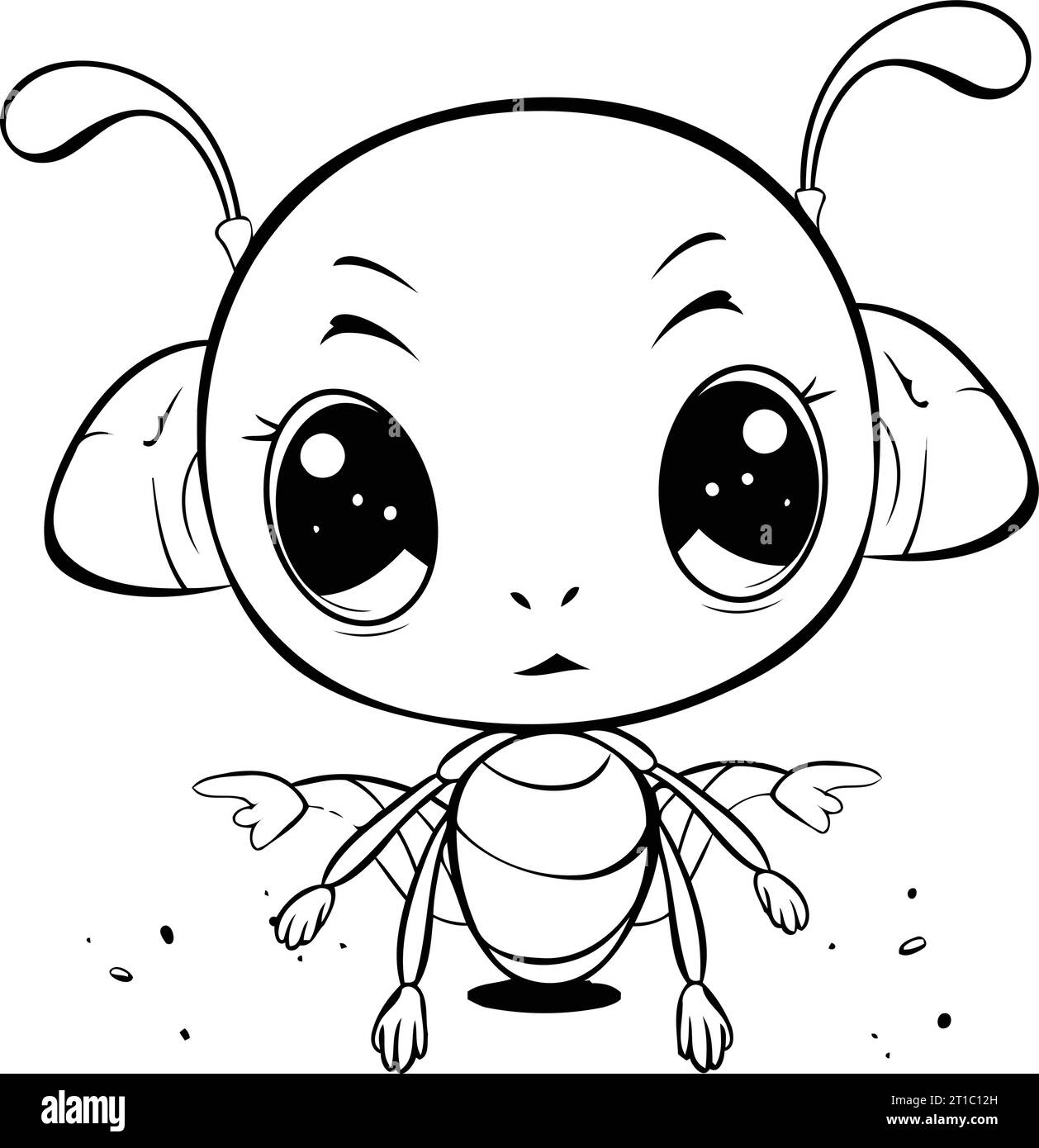 Cute ant coloring page hi-res stock photography and images - Alamy