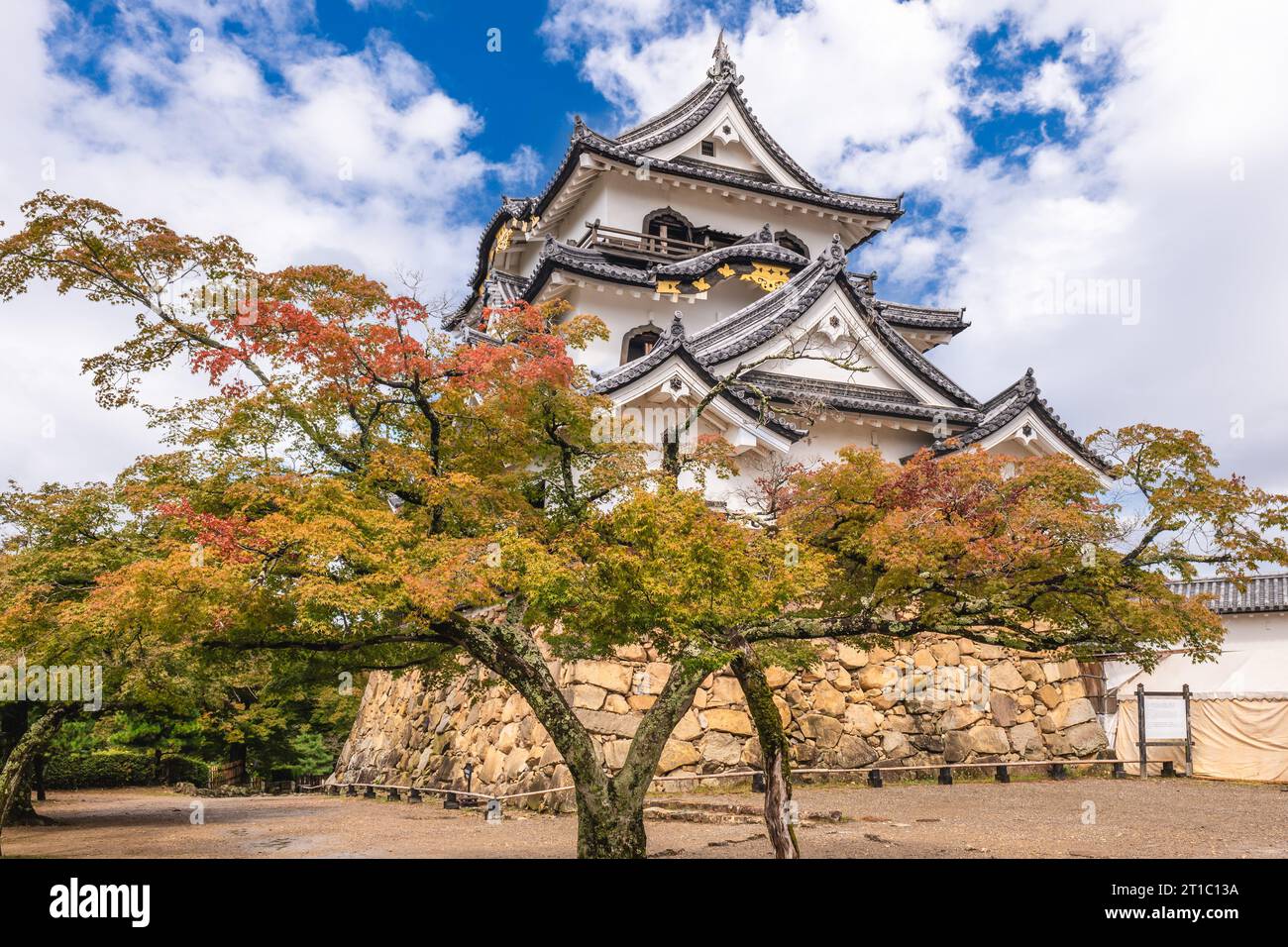 Tenshu of Hikone Castle located in Hikone city, Shiga, japan Stock ...