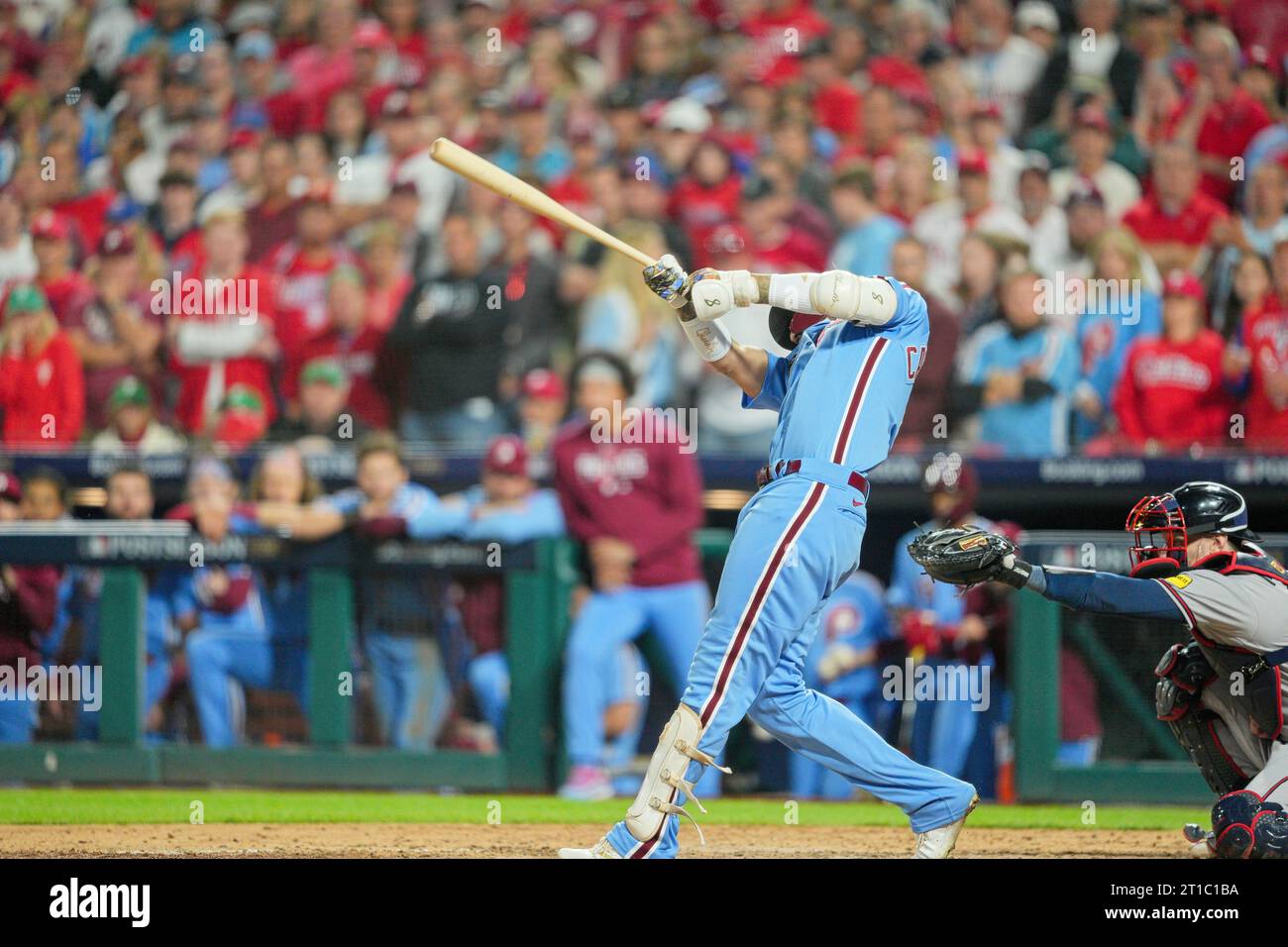 PHILADELPHIA, PA - OCTOBER 12: Philadelphia Phillies right fielder Nick ...