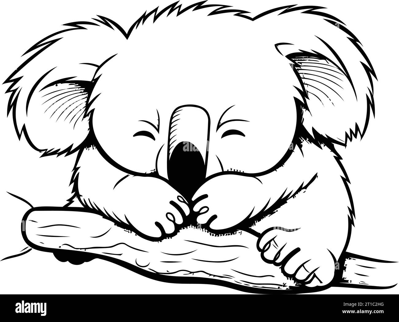 Koala Sleeping Drawing