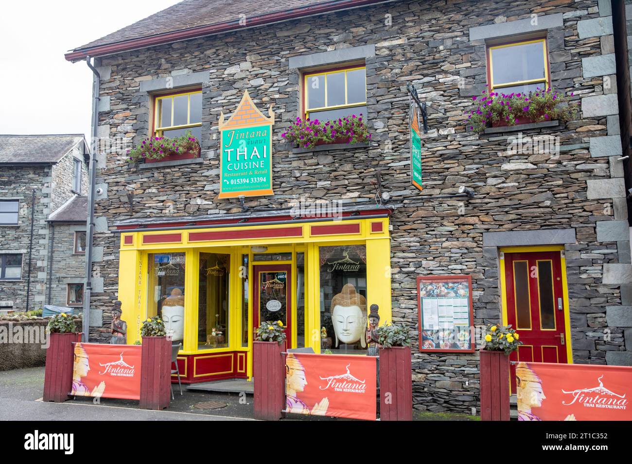 Thai restaurant diner in Ambleside, Lake District national park,England ...
