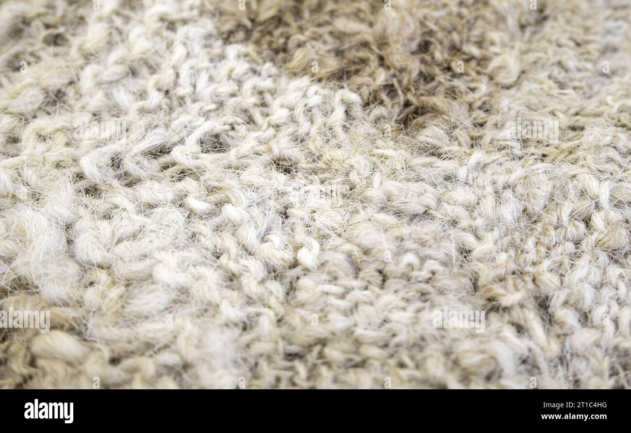 Detail of fabric made from virgin sheep wool Stock Photo - Alamy