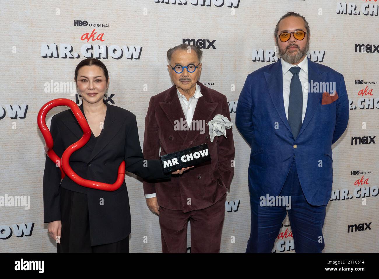 New York, United States. 12th Oct, 2023. China Chow, Michael M Chow and ...