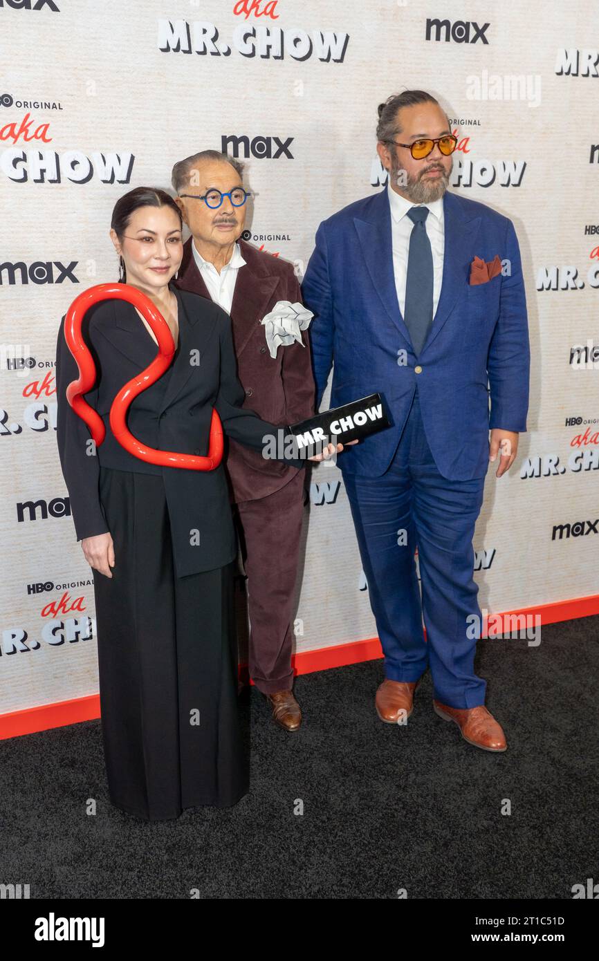 New York, United States. 12th Oct, 2023. China Chow, Michael M Chow and ...