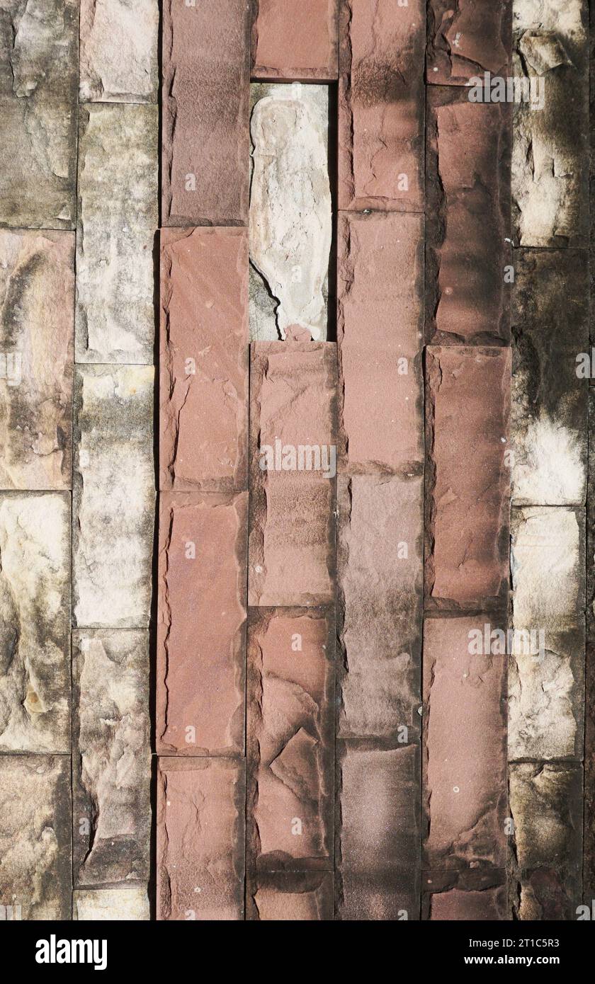 cracked cement brick block surface as background for design Stock Photo ...