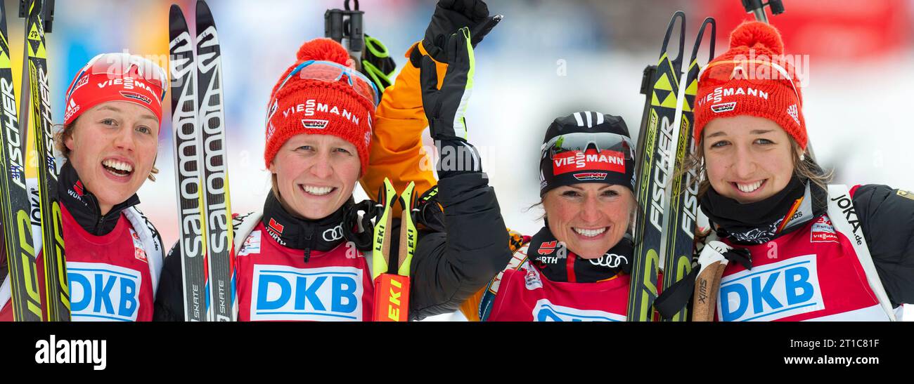 Laura Dahlmeier, Franziska Hildebrand, Andrea HENKEL, Franziska Preuss ...