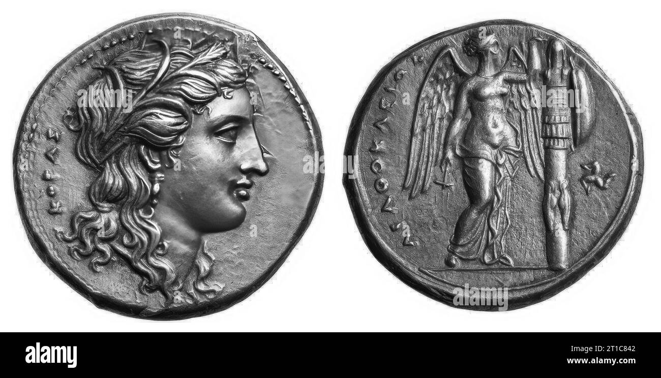 Old roman coins Black and White Stock Photos & Images - Alamy