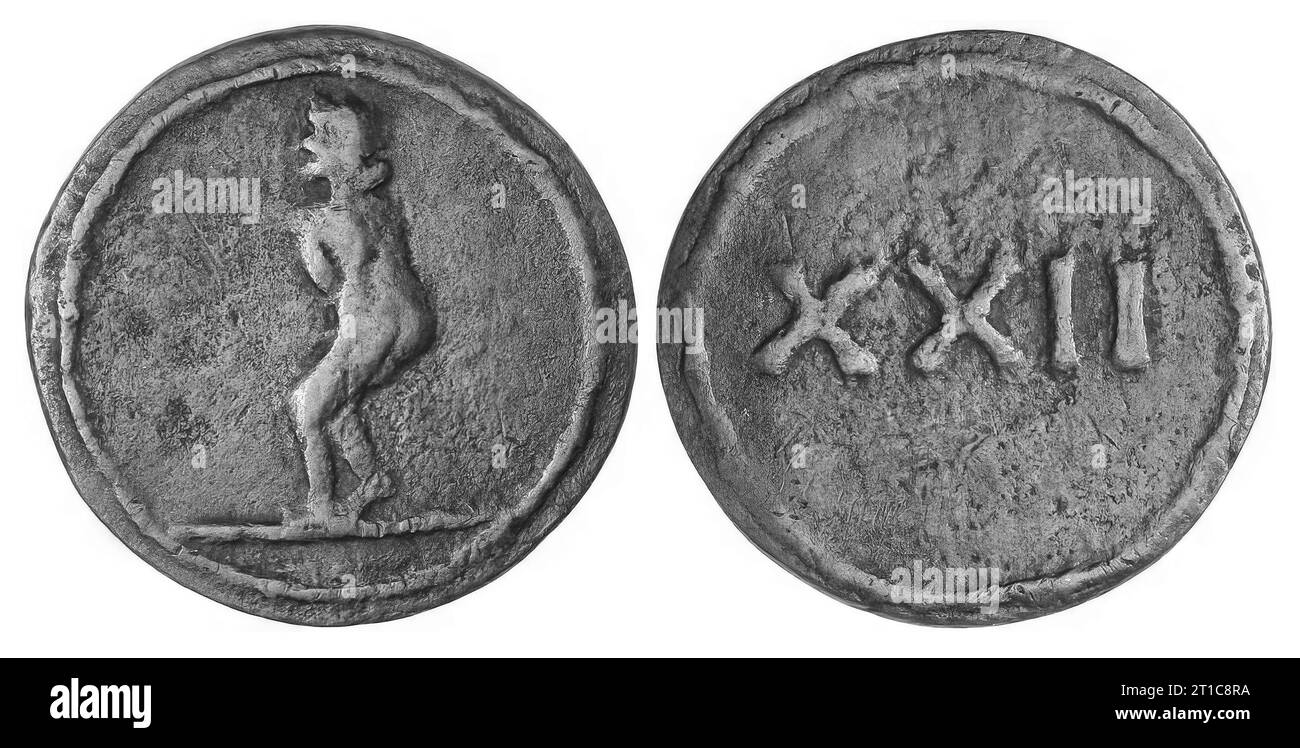Coins ancient rome Black and White Stock Photos & Images - Alamy
