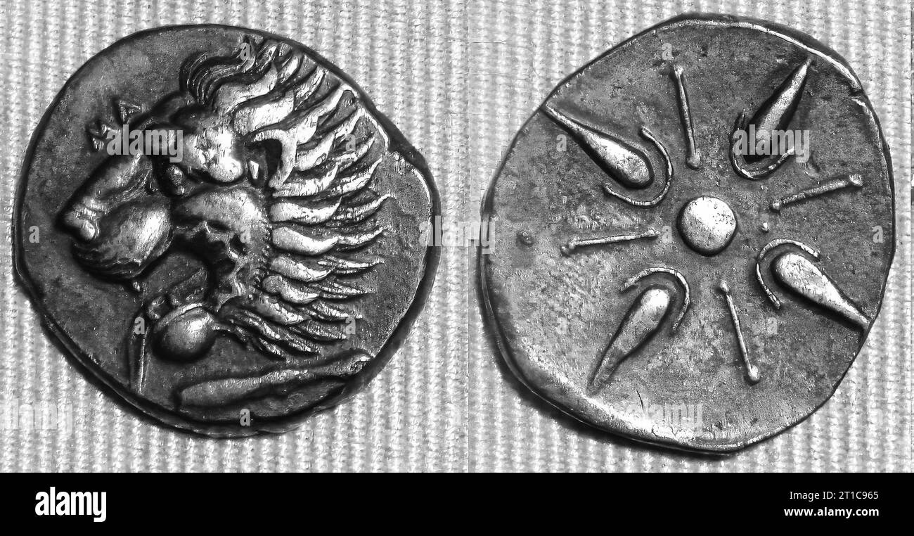 Old roman coins Black and White Stock Photos & Images - Alamy