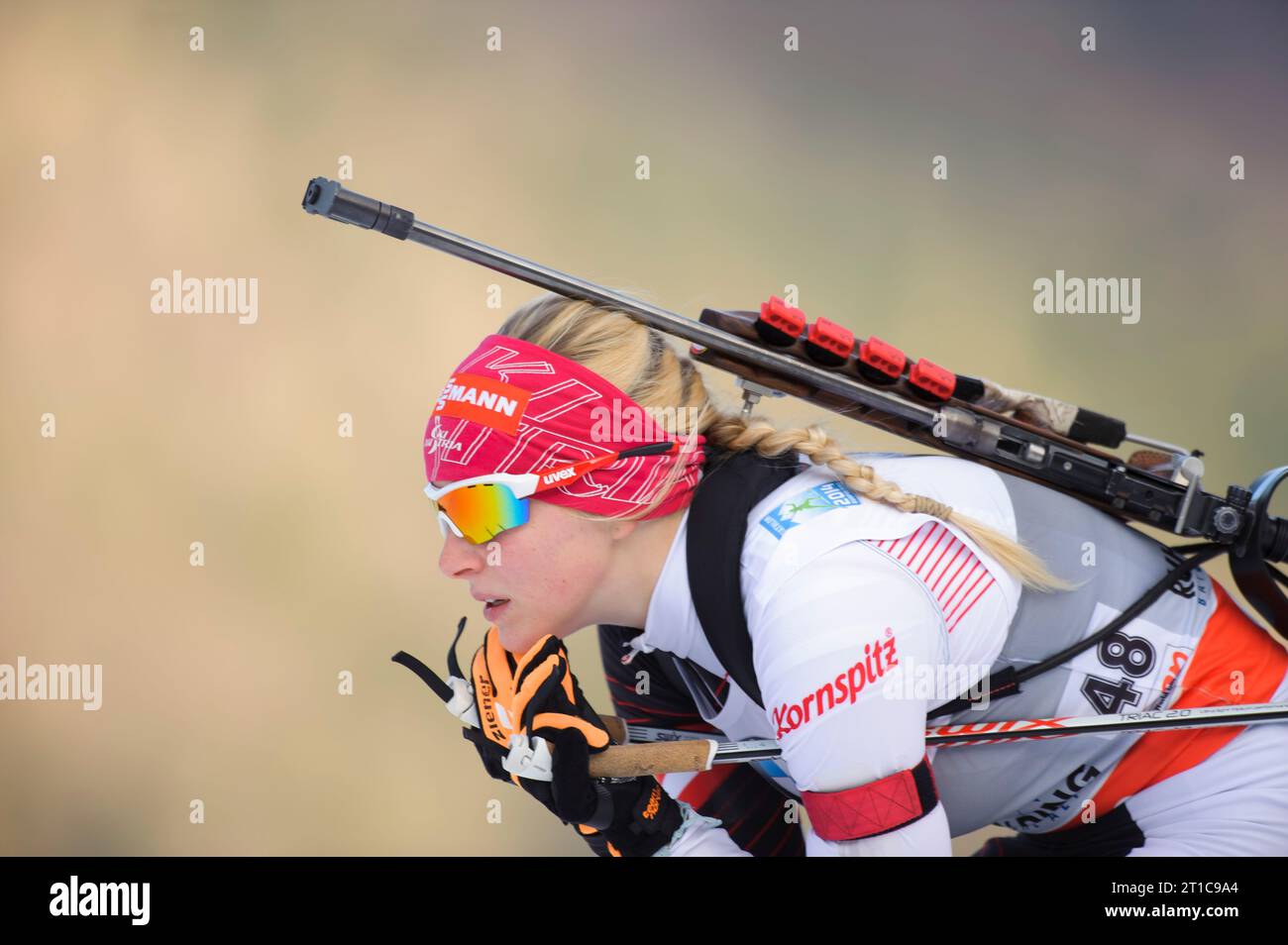 Lisa Theresa Hauser AUT Aktion Biathlon Welt Cup 15 KM Einzelwettkampf ...