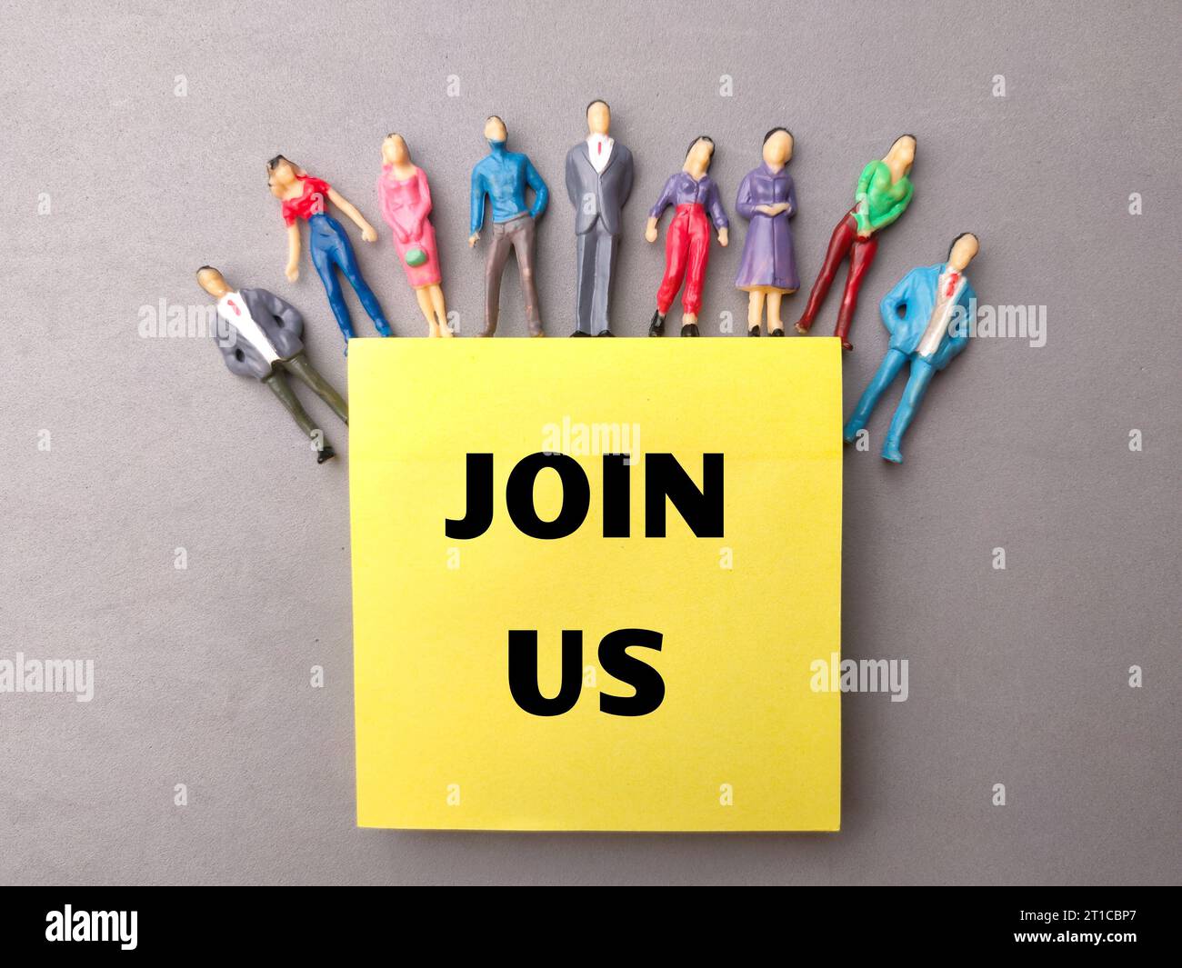Join us now label hi-res stock photography and images - Alamy