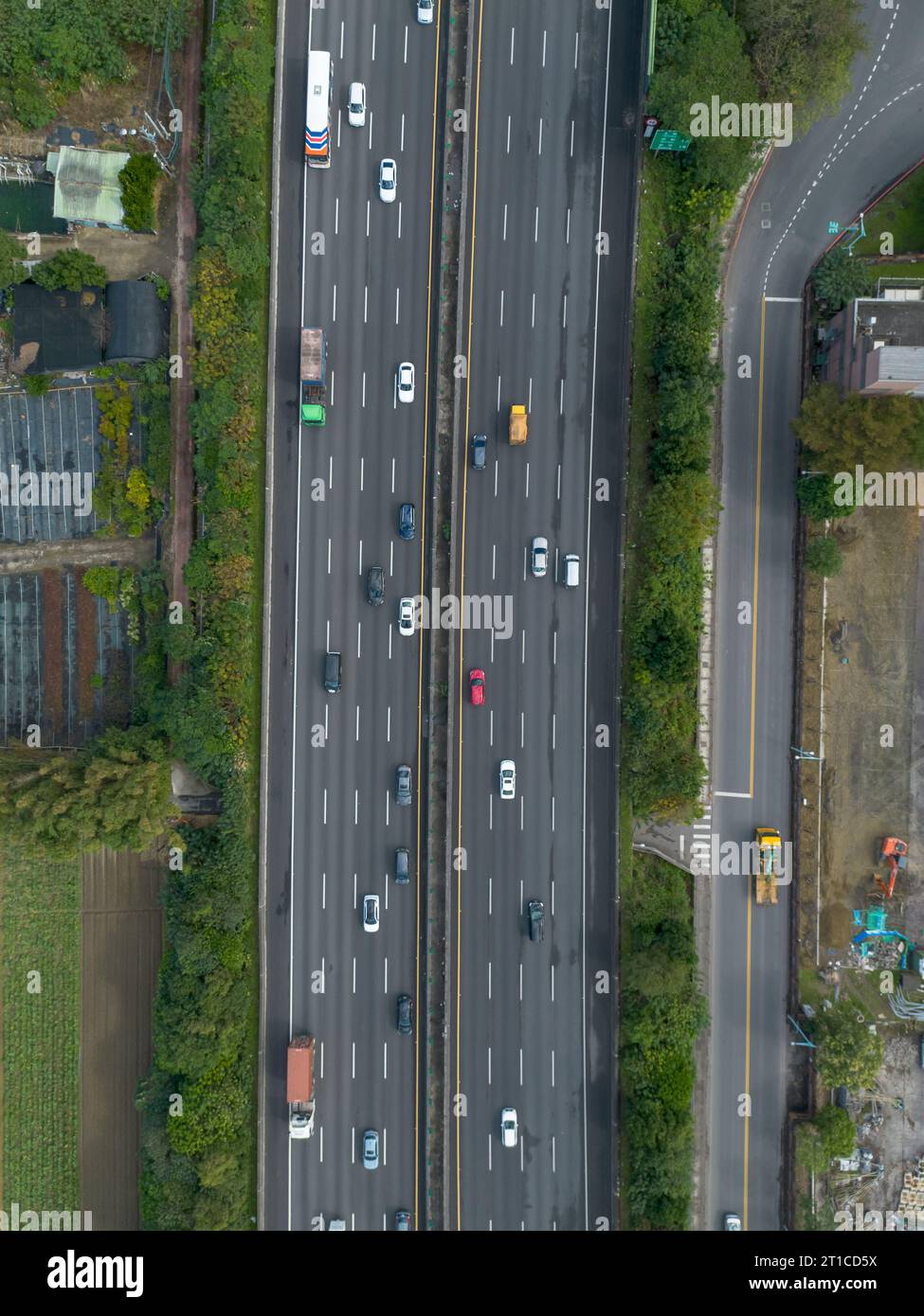 Aerial view of Sanxia District in New Taipei City, Taiwan. National ...
