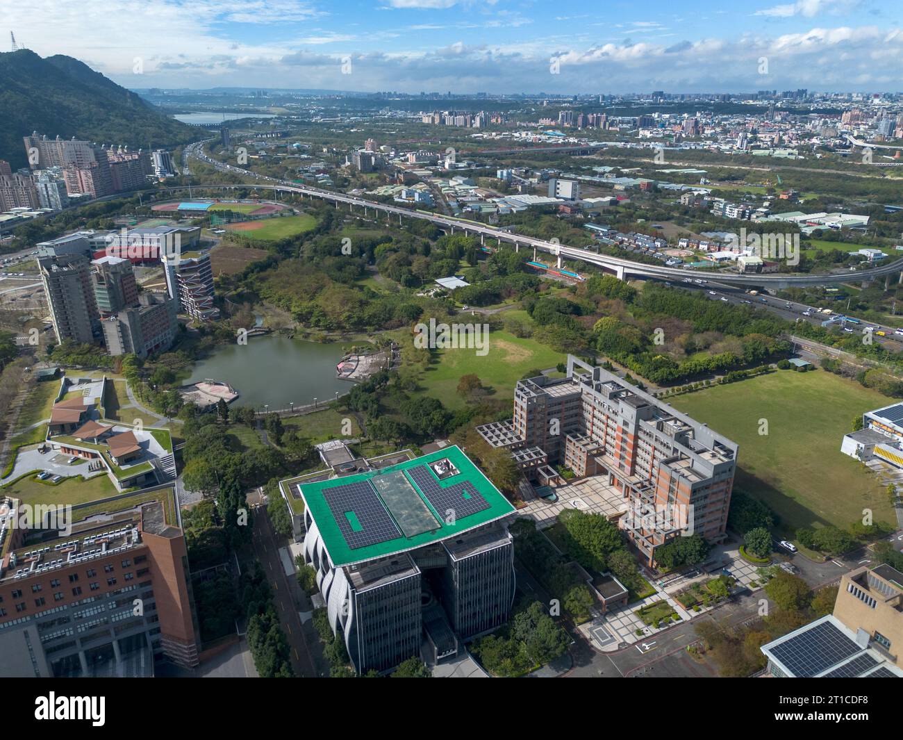 National Taipei University Aerial View at Sanxia, New Taipei City ...