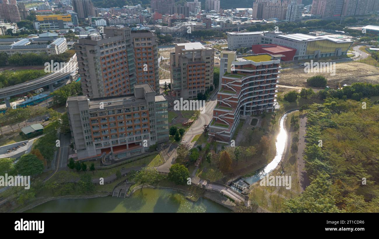 National Taipei University Aerial View at Sanxia, New Taipei City ...