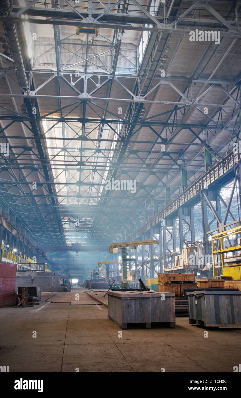industrial plant, factory machine room service indoors Stock Photo - Alamy