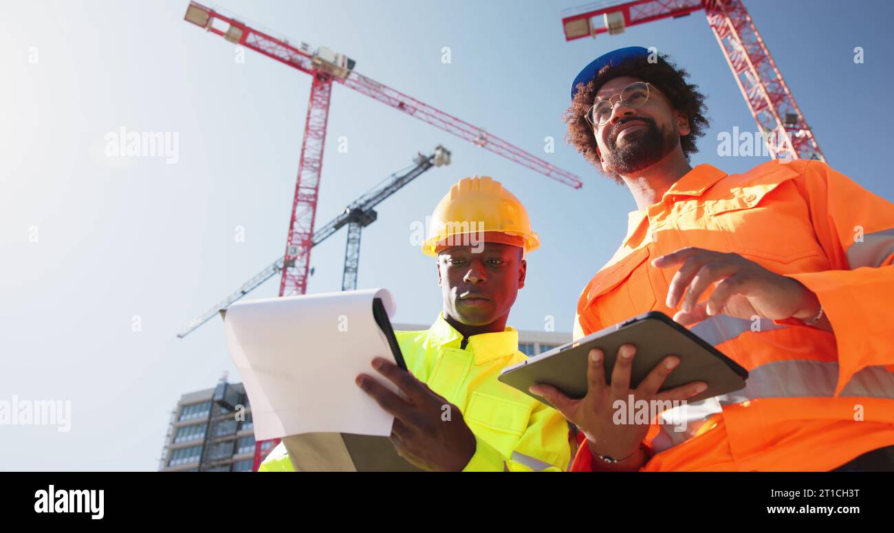 OSHA Inspection Worker At Construction Site. Building Safety Stock ...