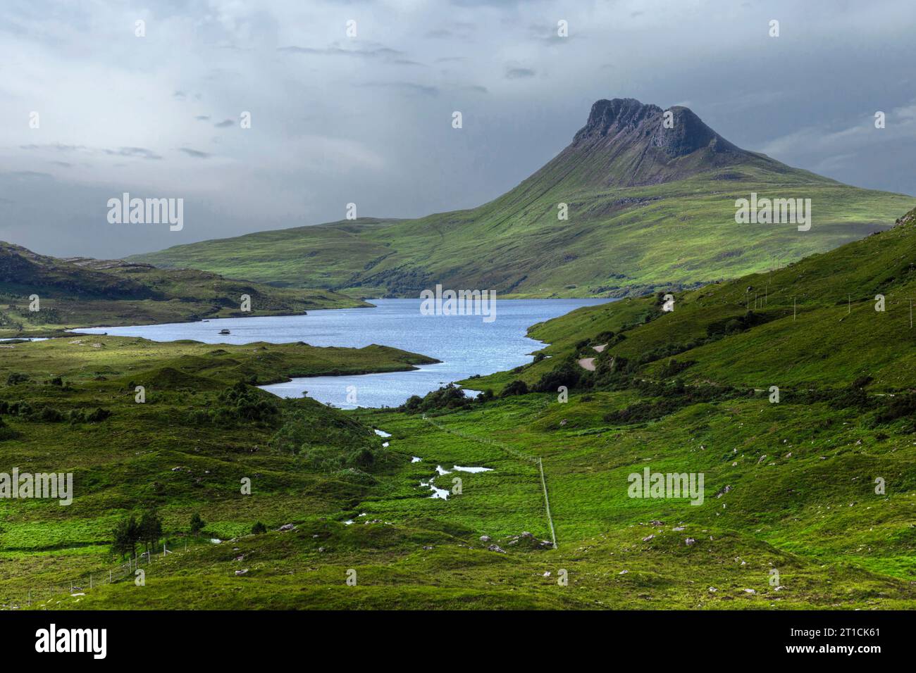 Stac Pollaidh is a distinctive mountain located in the Assynt region of ...