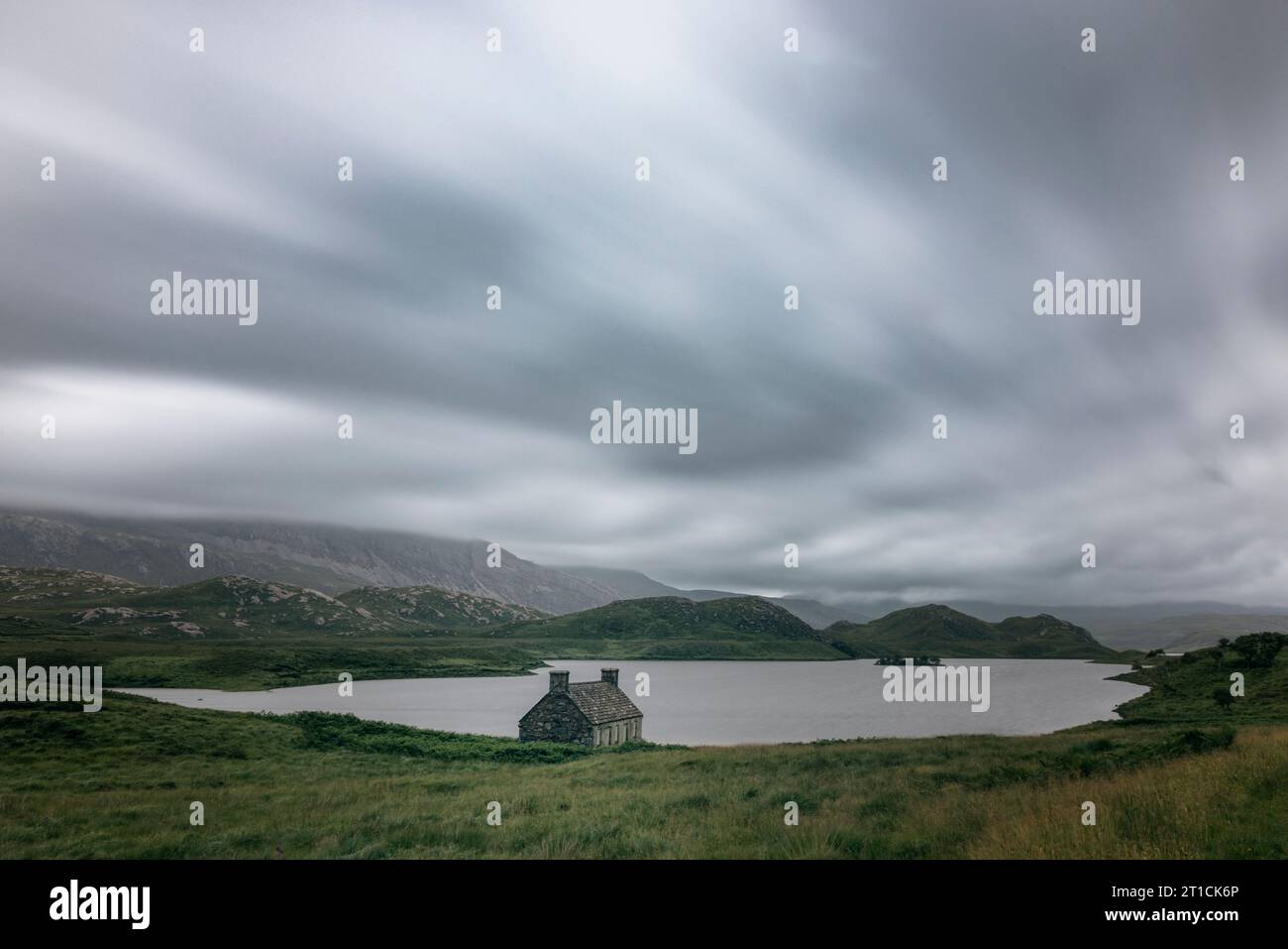Loch Stack is an idyllic lake in the Northwest of Scotland. The bothy ...