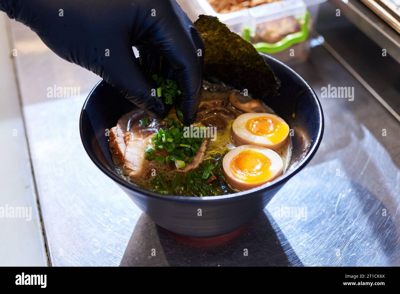 Process making traditional soup hi-res stock photography and images - Alamy