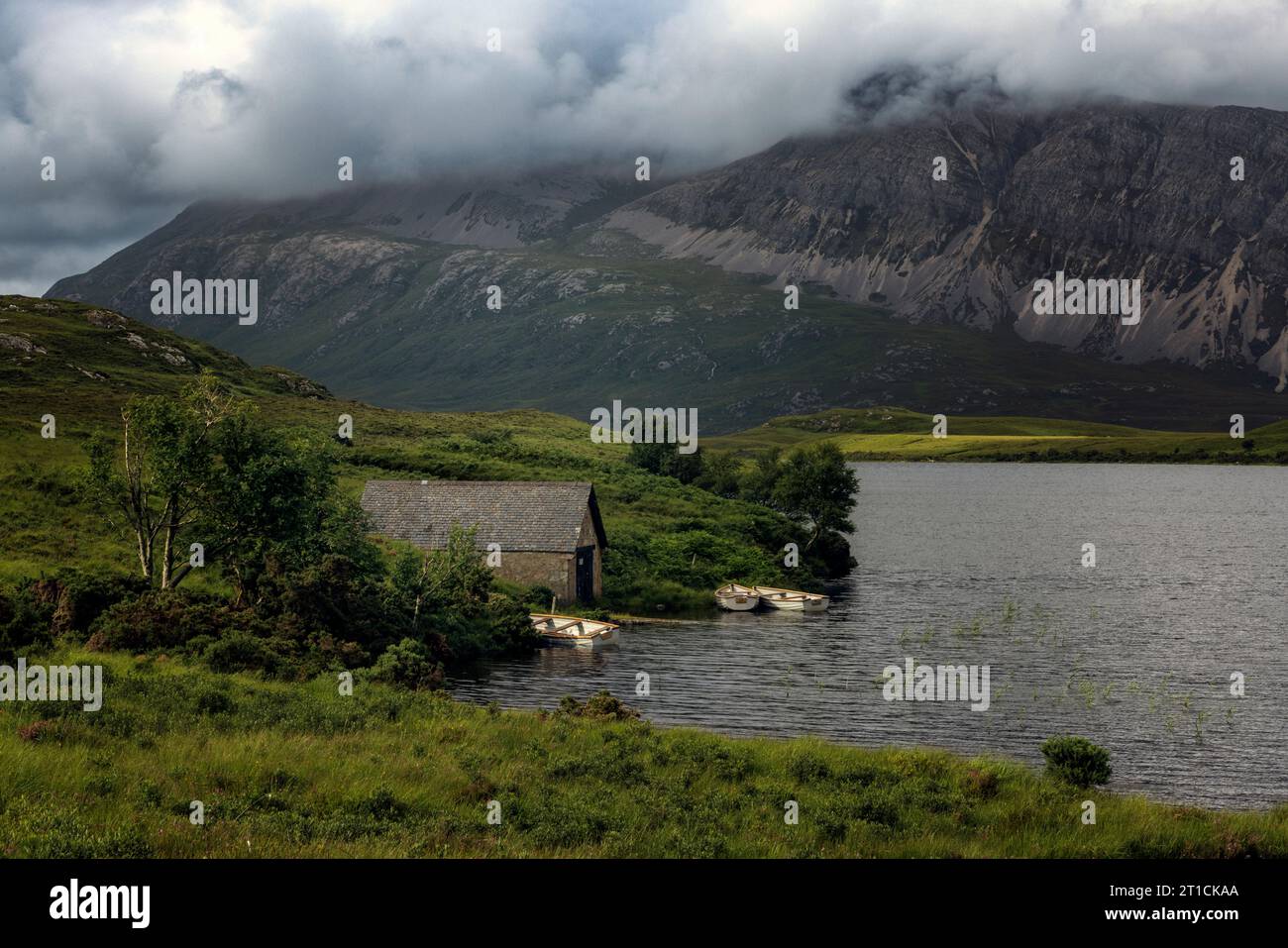 Loch Stack is an idyllic lake in the Northwest of Scotland. The bothy ...