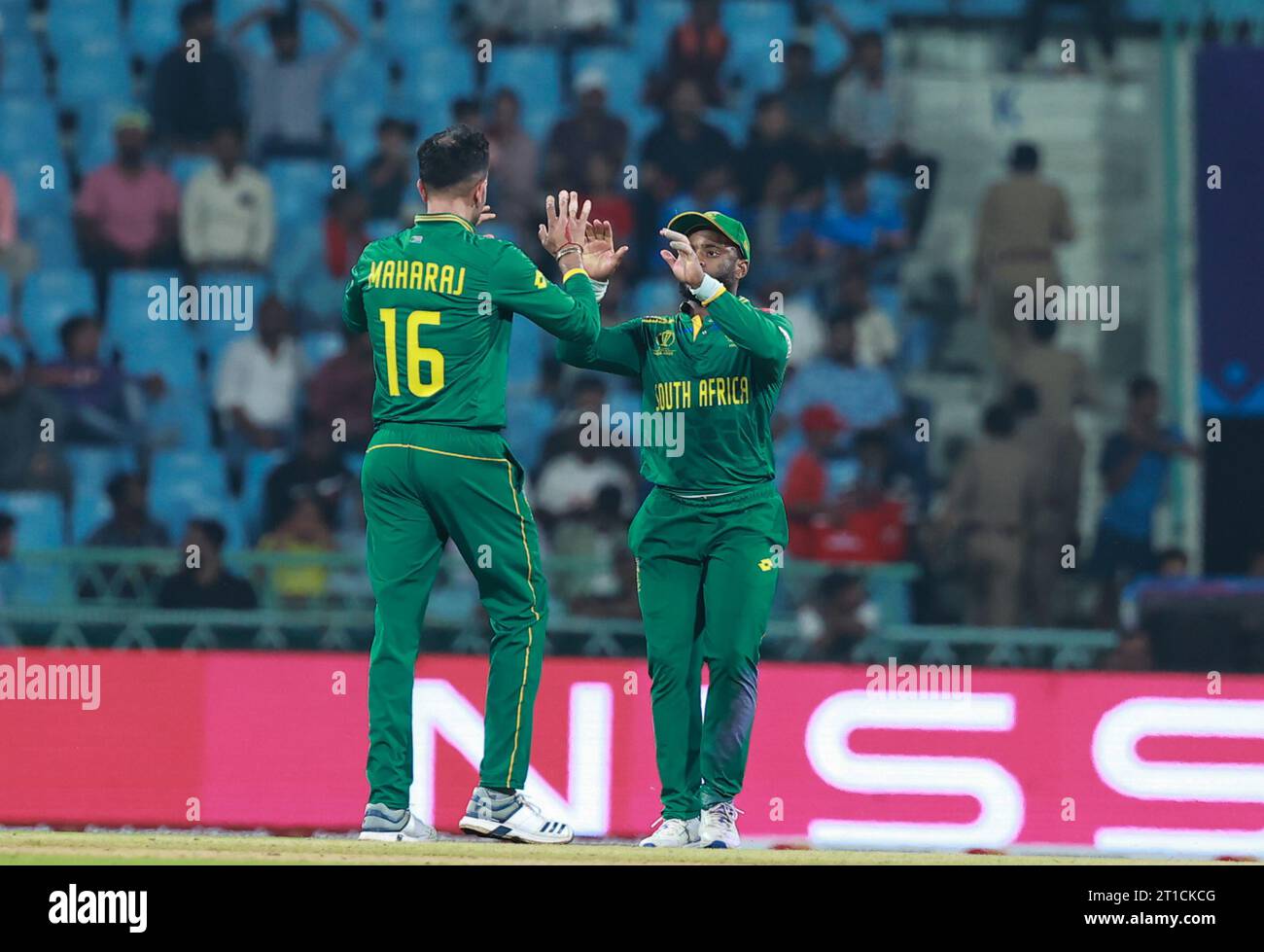 Lucknow, Uttar Pradesh, India. 12th Oct, 2023. Temba Bavuma of South ...