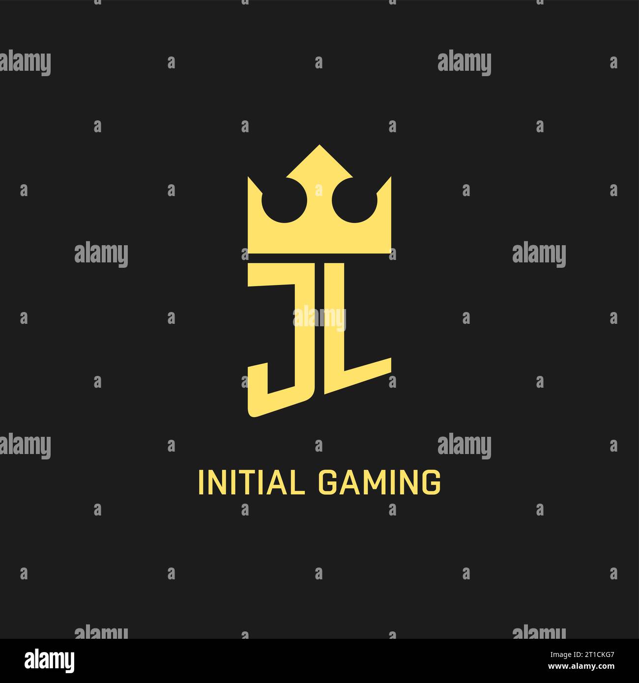 Monogram JL logo shield crown shape, elegant and luxury initial logo ...