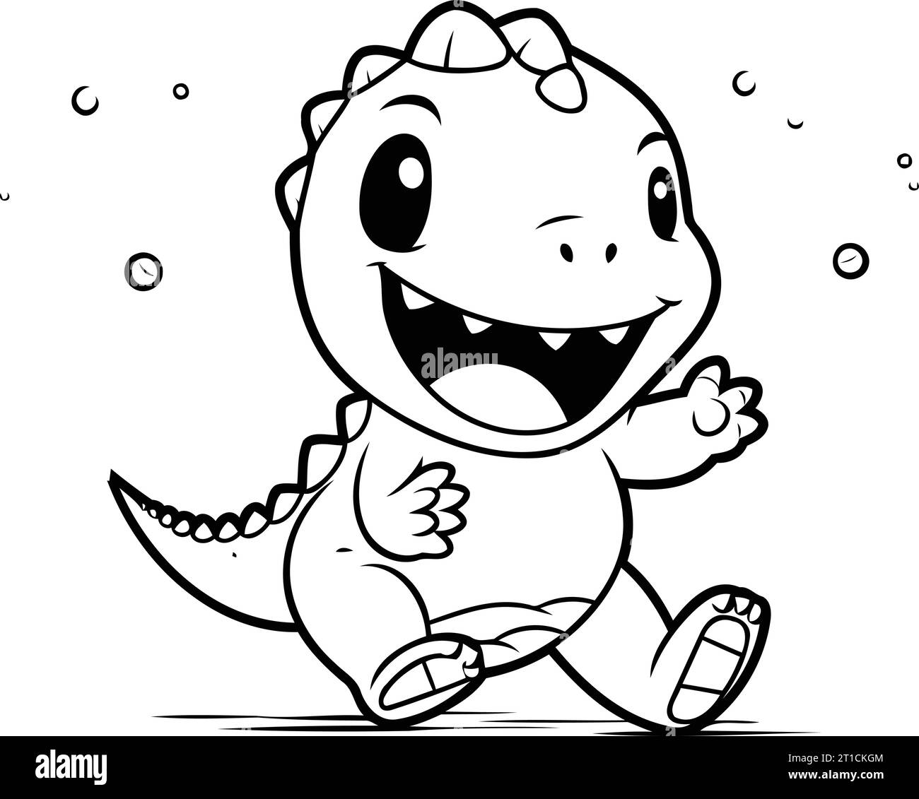 Cute baby crocodile running. vector illustration. Cartoon style Stock ...