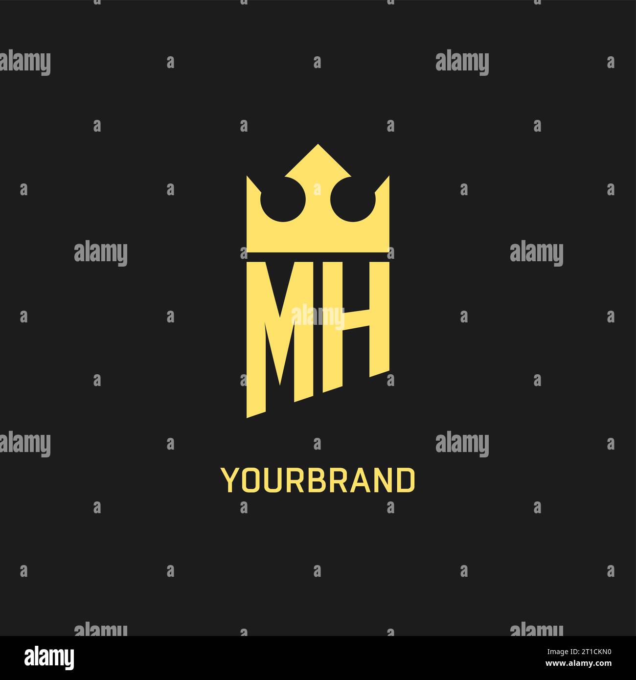 Monogram MH logo shield crown shape, elegant and luxury initial logo ... Monogram MH logo shield crown shape, elegant and luxury initial logo ...