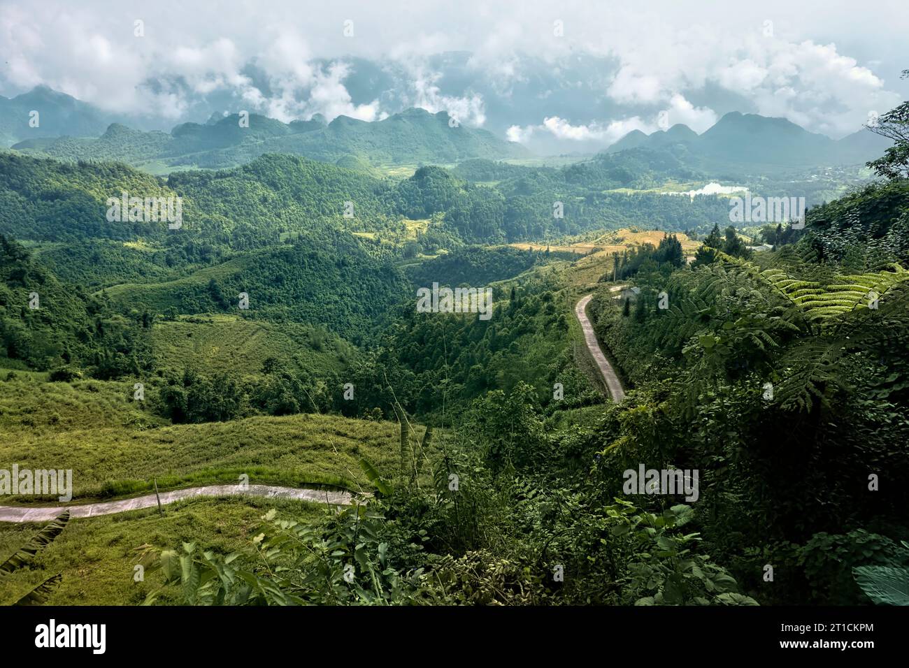 View of the Dong Van limestone karst plateau and global geopark from ...