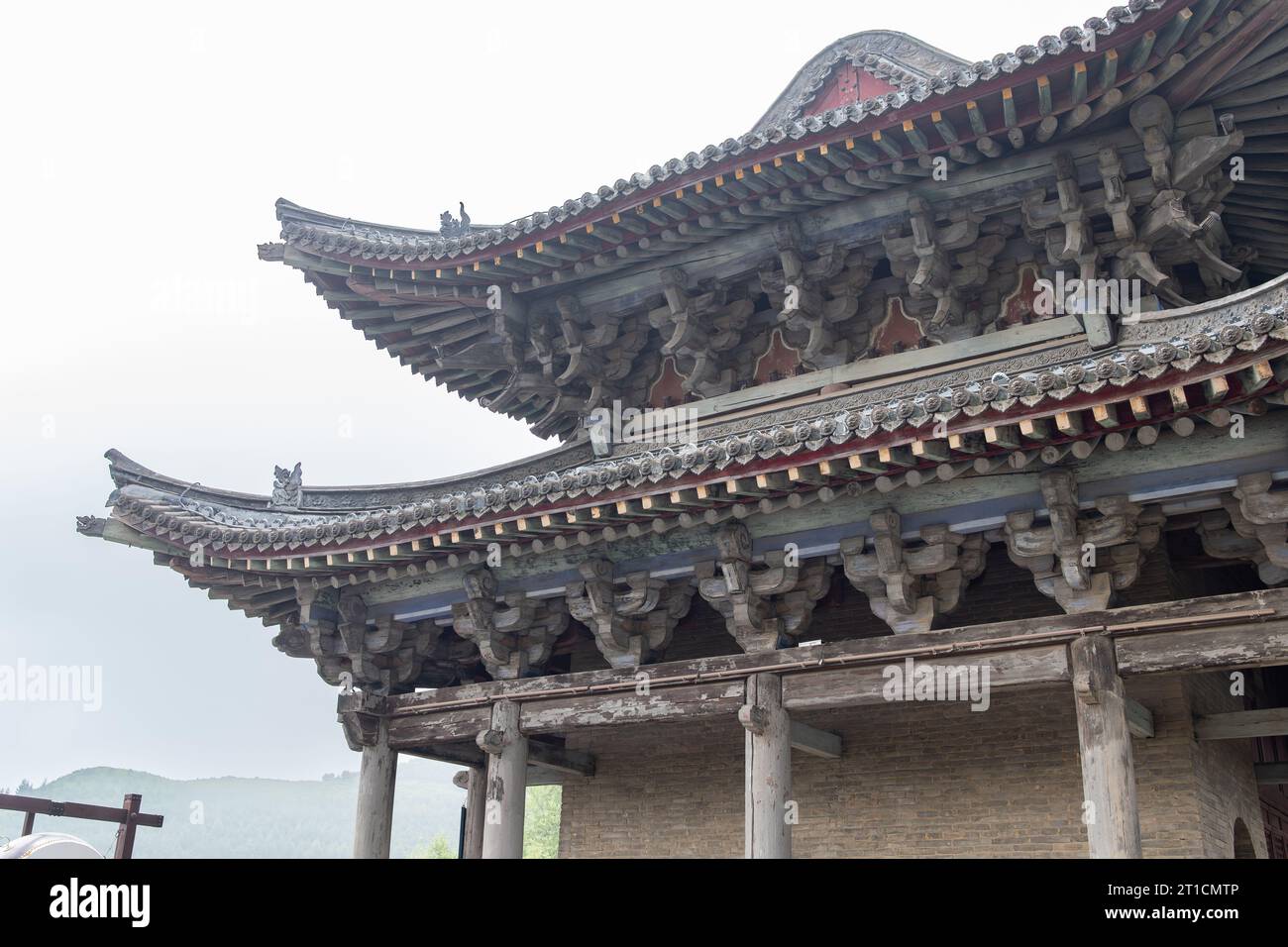 top part of a traditional Chinese temple Stock Photo - Alamy