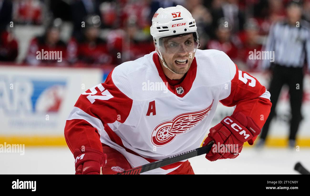 Detroit Red Wings' David Perron (57) during the third period of an NHL ...