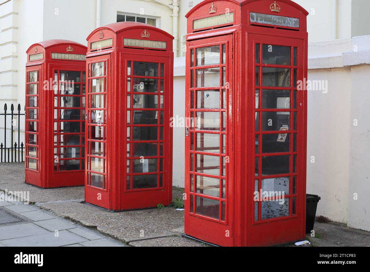 Traditional red telephone boxes in hi-res stock photography and images ...