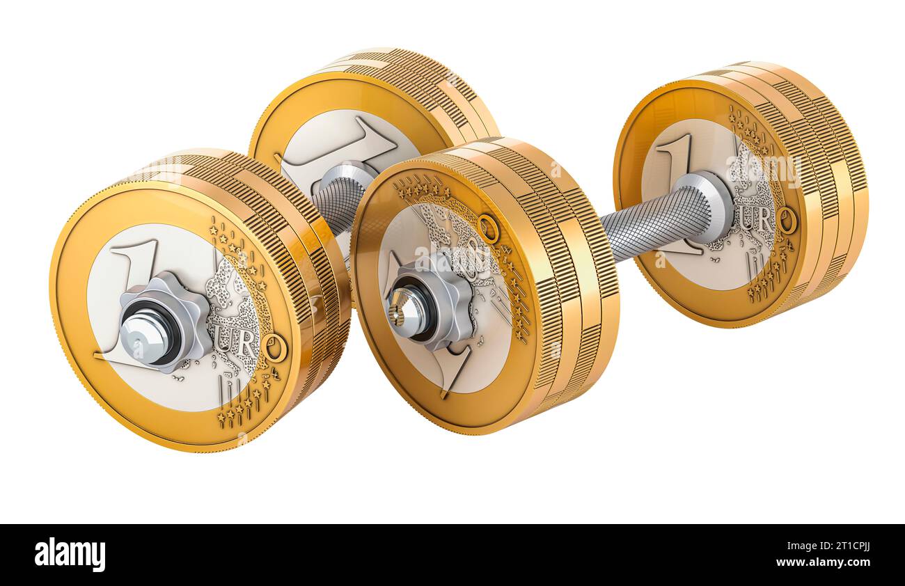Dumbbell money 3d hi-res stock photography and images - Alamy