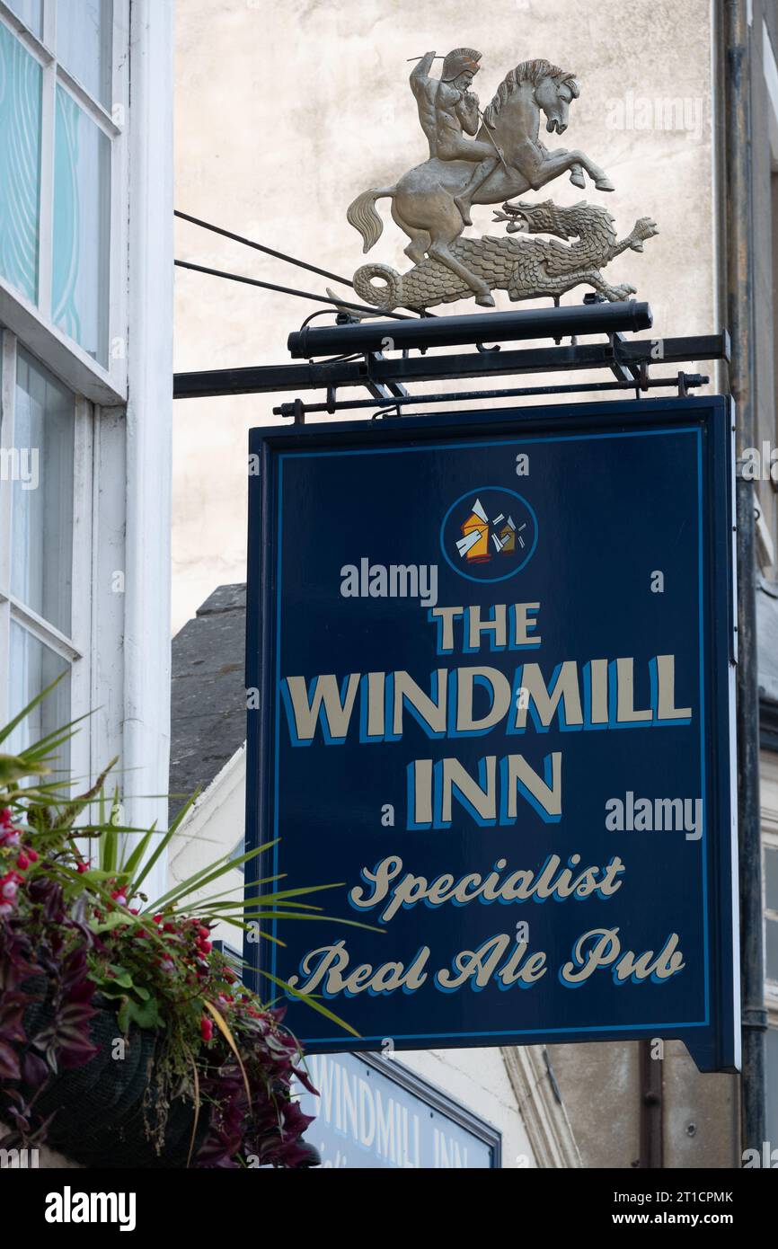 The Windmill Inn sign, Rugby, Warwickshire, England, UK Stock Photo - Alamy