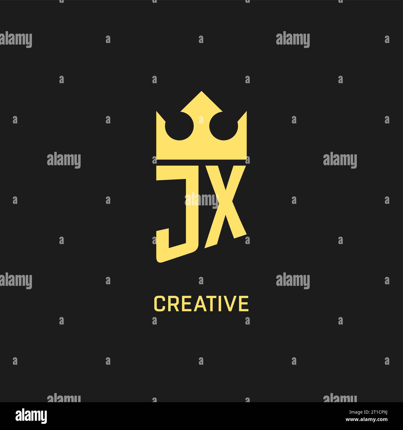 Monogram JX logo shield crown shape, elegant and luxury initial logo ... Monogram JX logo shield crown shape, elegant and luxury initial logo ...
