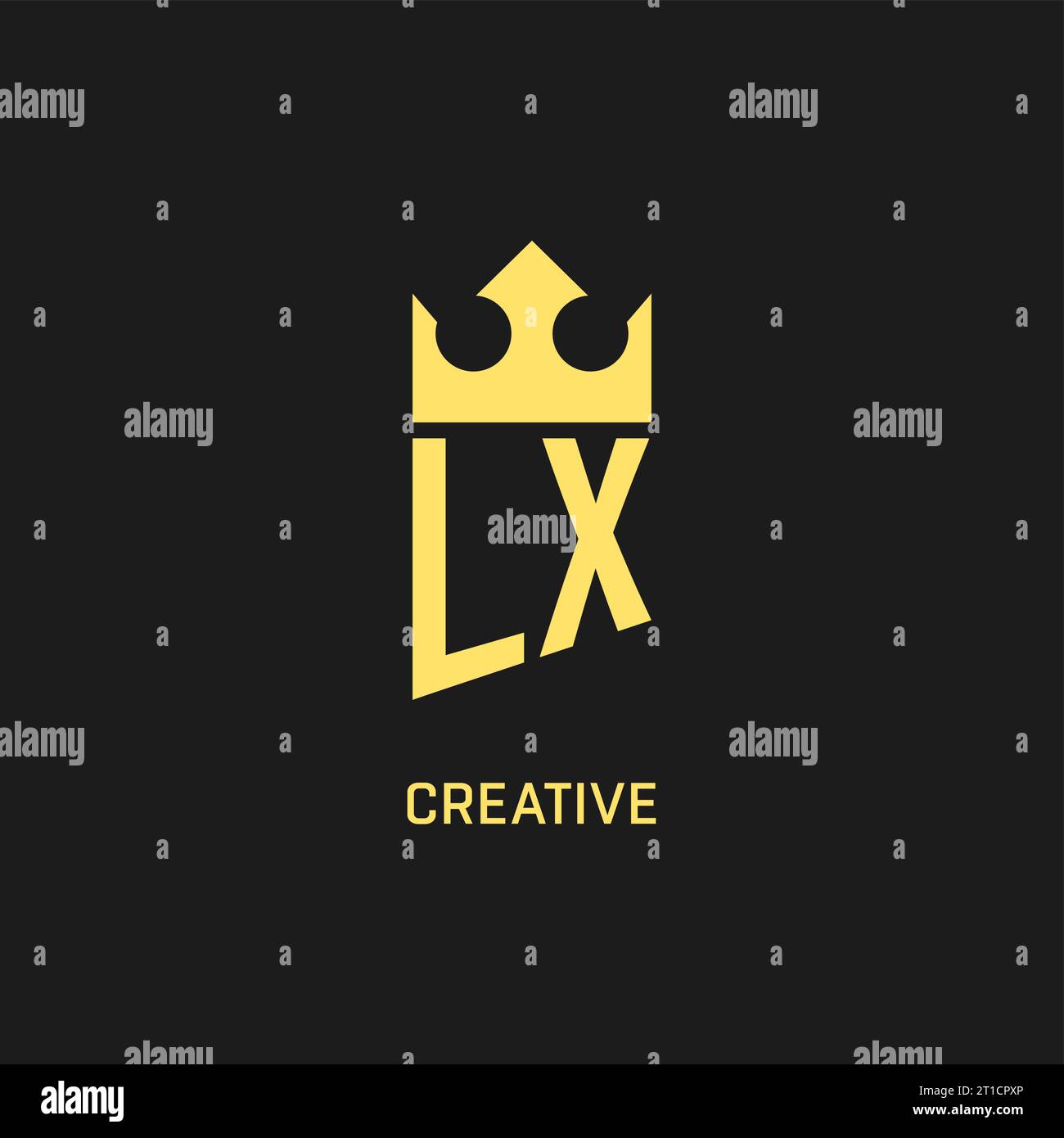 Monogram LX logo shield crown shape, elegant and luxury initial logo ... Monogram LX logo shield crown shape, elegant and luxury initial logo ...