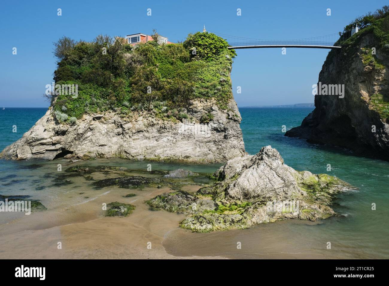 The award winning suspension bridge linking The Island and the mainland ...