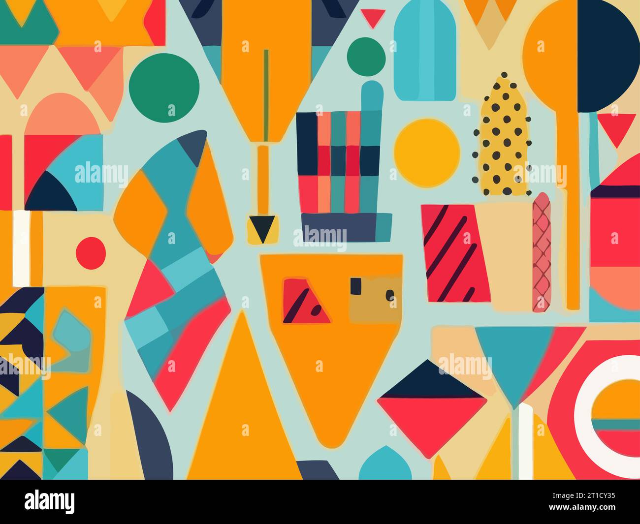Abstract Geometric Pattern Colorful Background Vector Illustration Stock Vector Image And Art