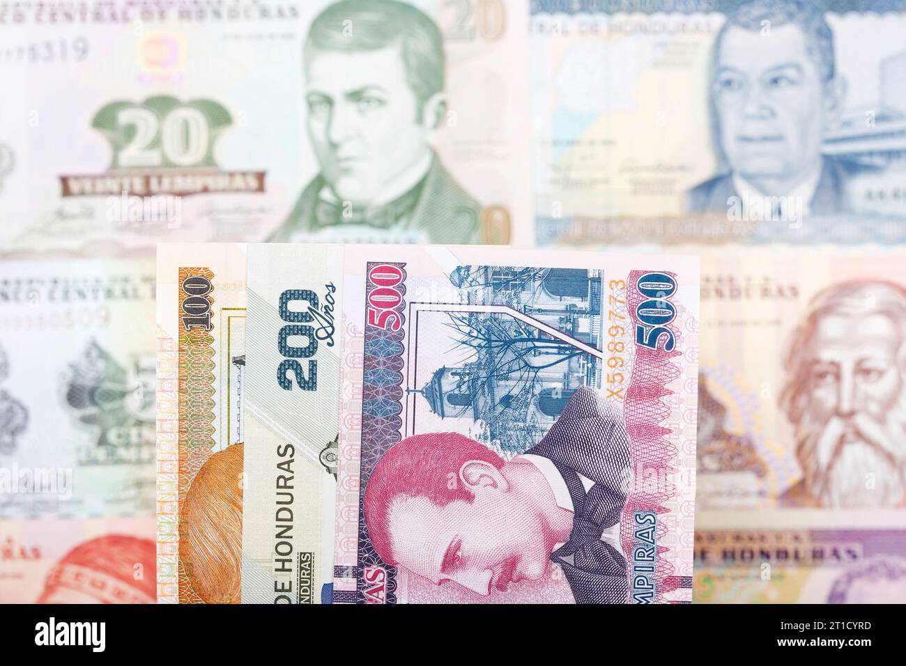 Honduran money - lempira a business background Stock Photo - Alamy
