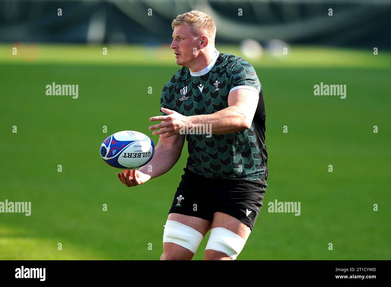 Wales captain Jac Morgan during the team run at the Stade Mayol in ...