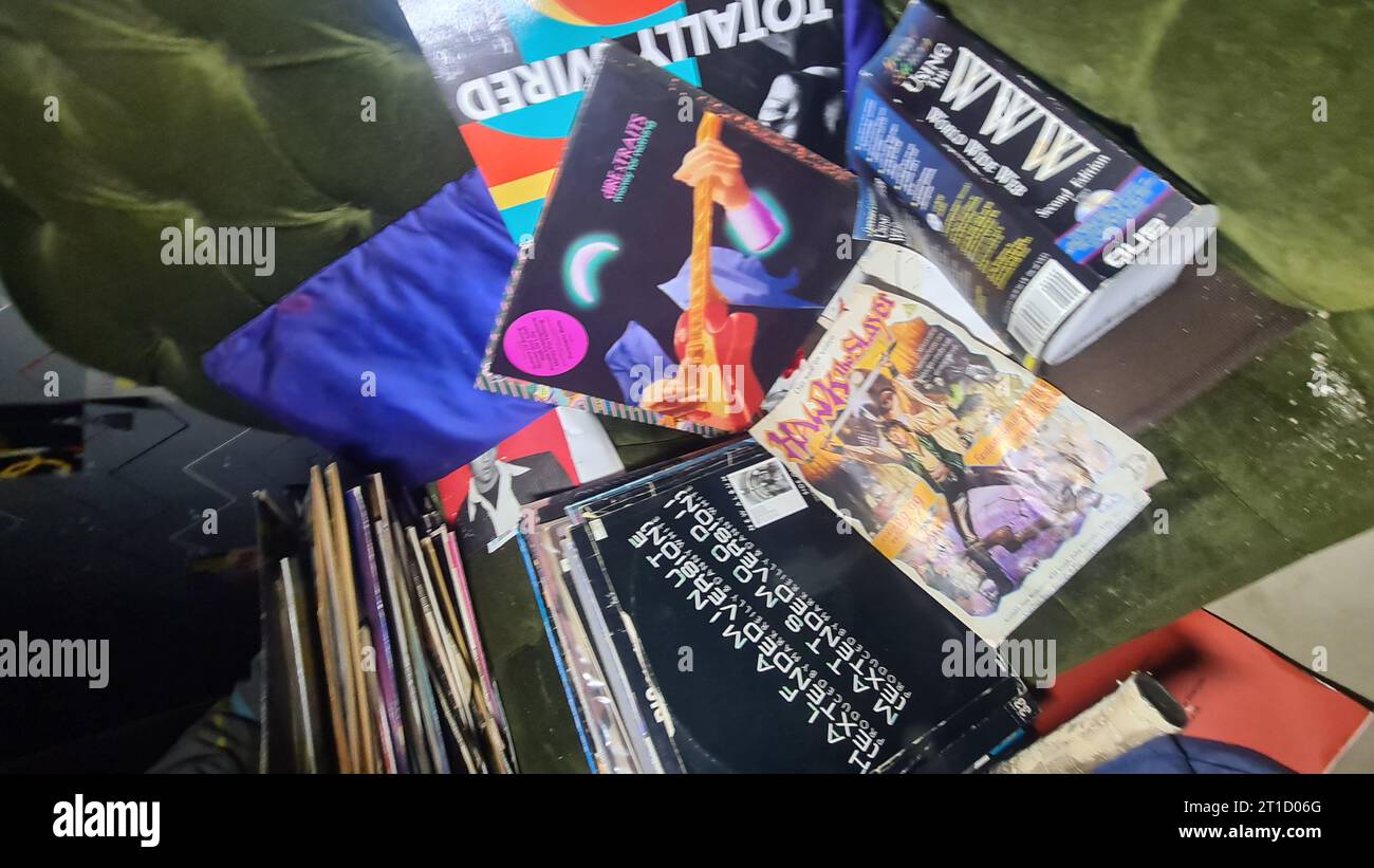 Lots of old vinyl records and comic books SOUTH YORKSHIRE, ENGLAND ...