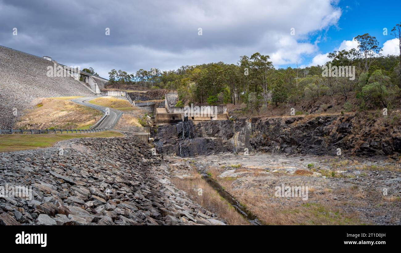 Hinze Dam built in 1976 across the Nerang River in South East ...